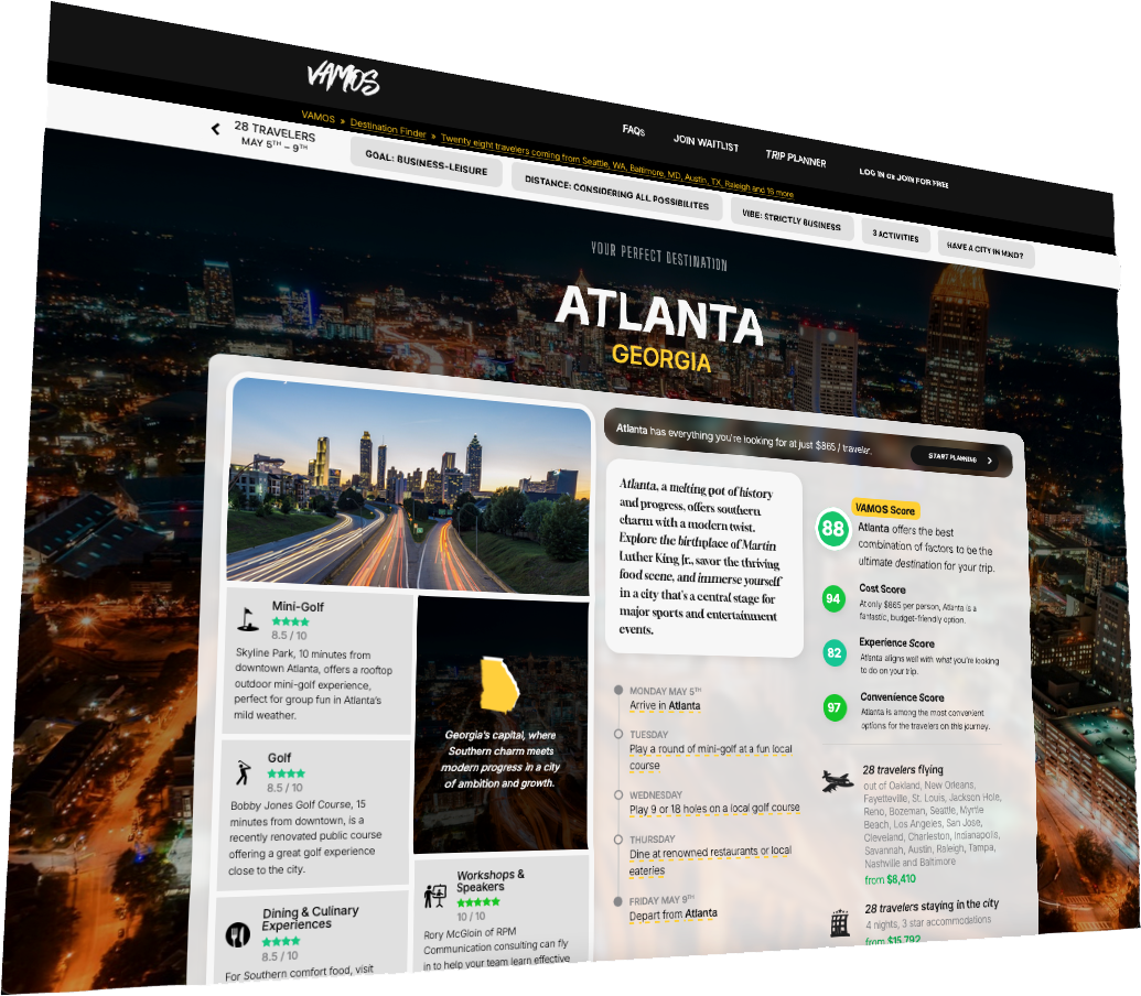 Get Started | VAMOS | Group Travel Made Easy